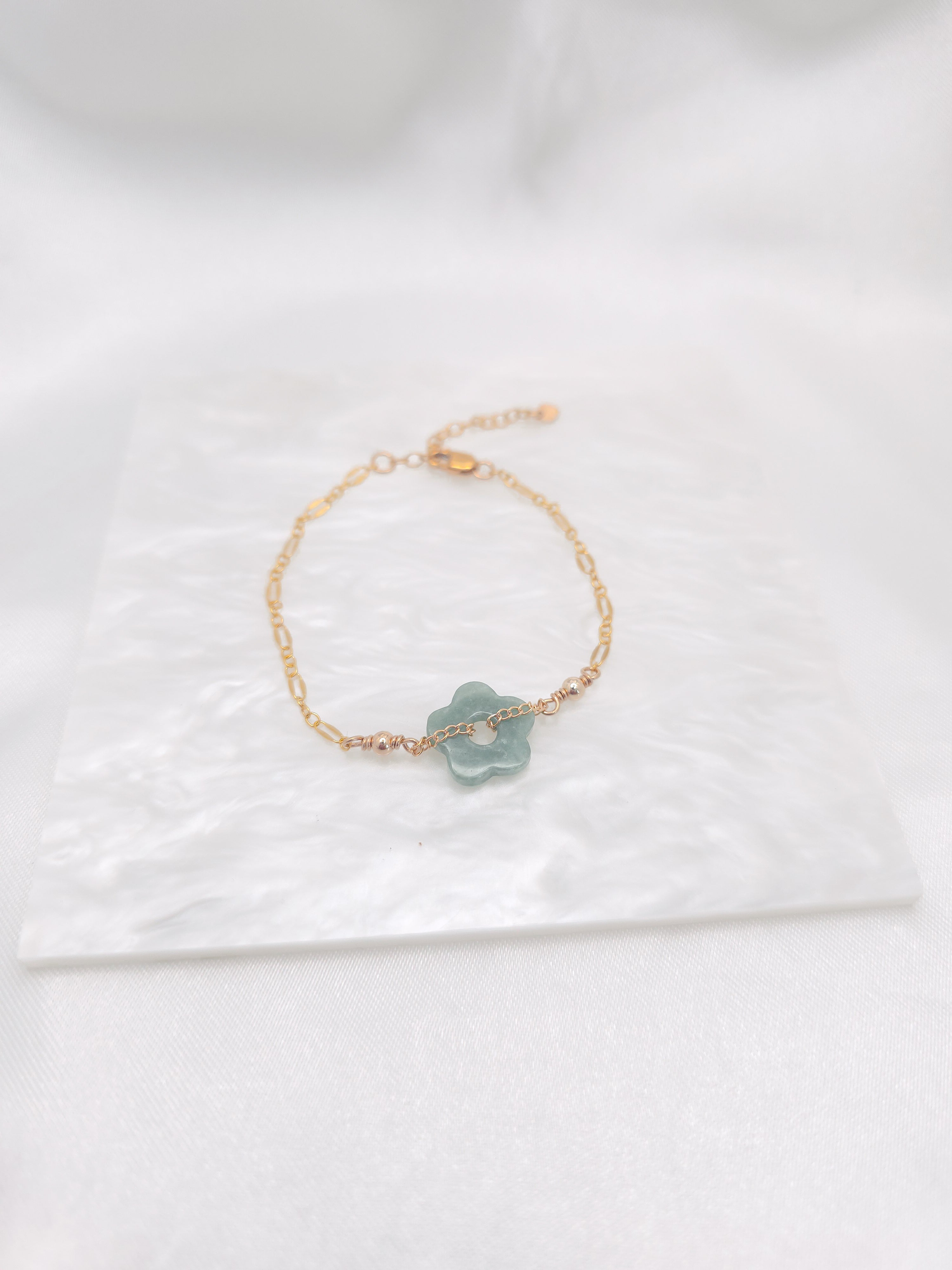 Jade Flower Bracelet – AIMEEVDESIGNS